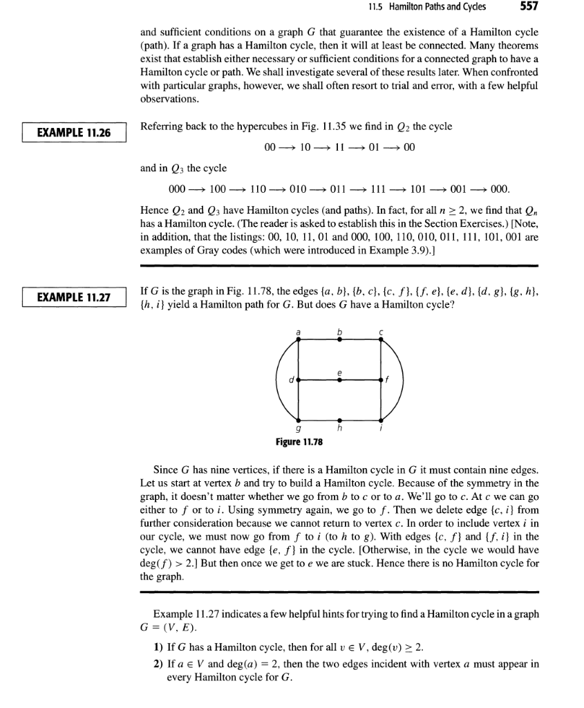 Solved a) How does a Hamilton cycle differ from an ordinary | Chegg.com