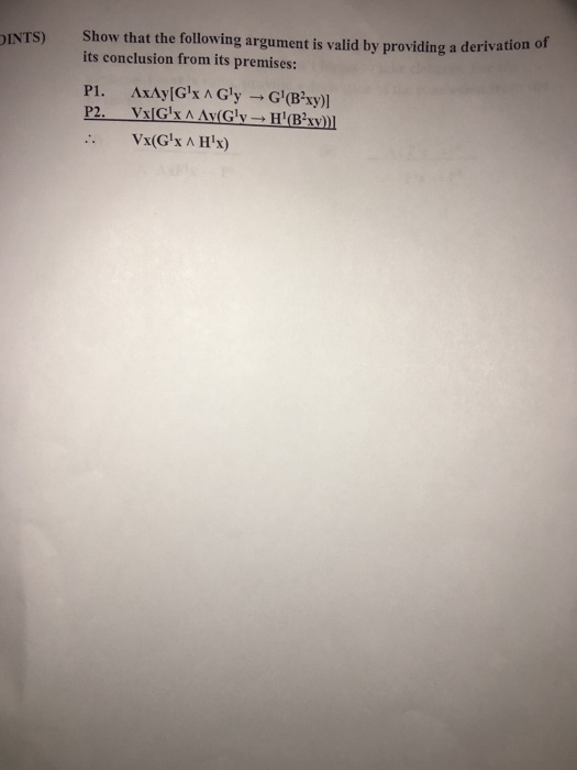 Solved Show that the following argument is valid by | Chegg.com