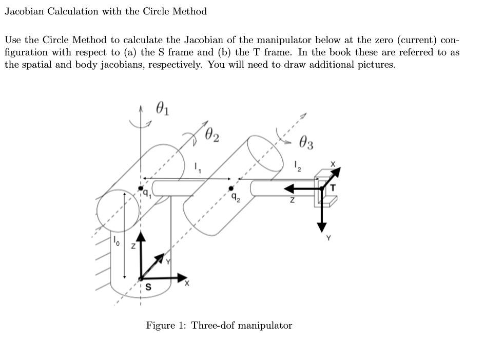 Jacobian Calculation with the Circle Method Use the | Chegg.com