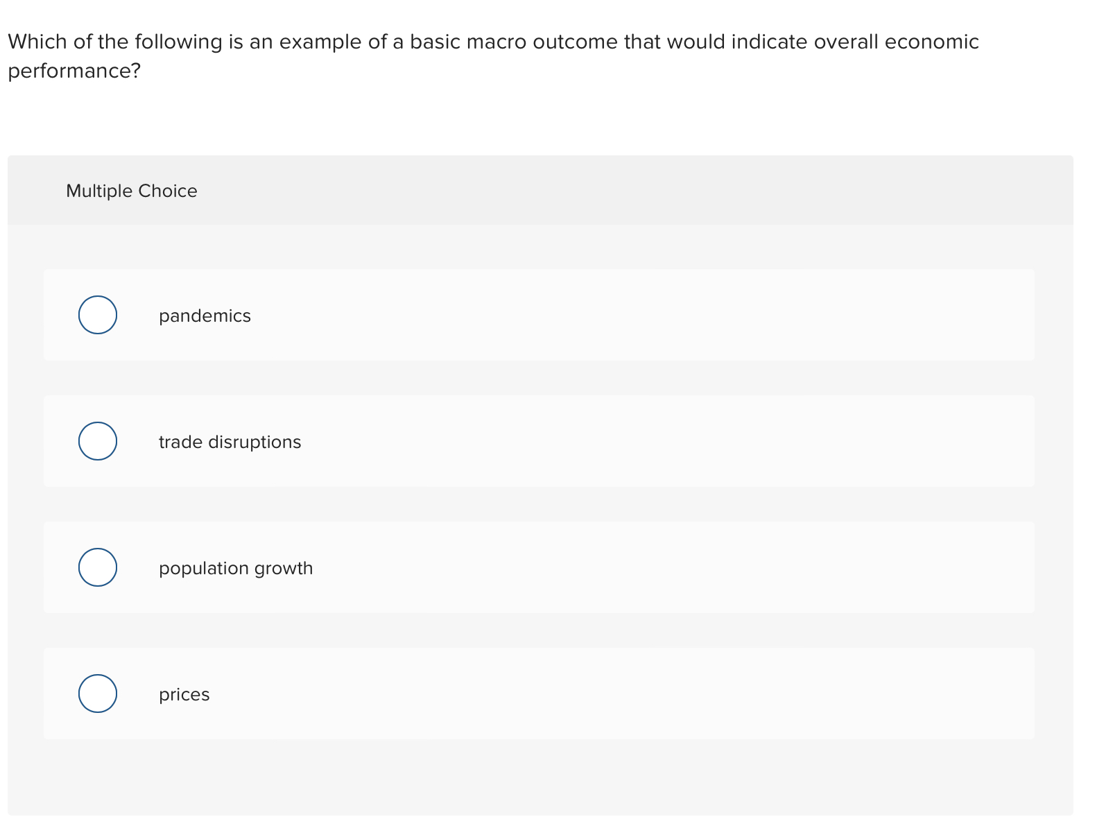 Solved Which of the following is an example of a basic macro | Chegg.com