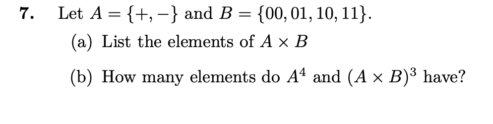 Solved Discrete Math Hw Let A − And B 
