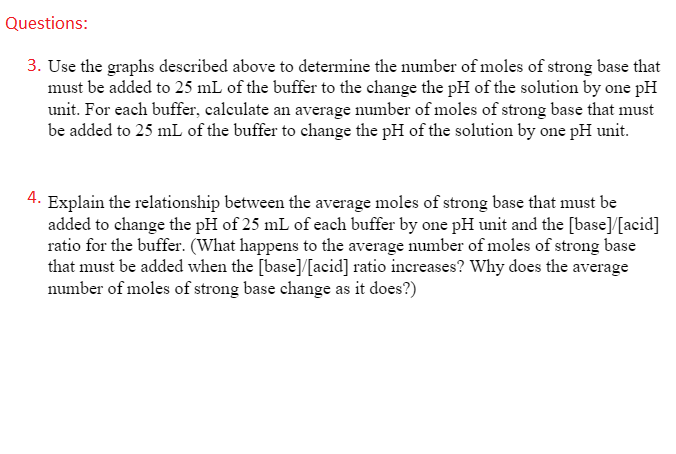 Solved Information Given: PART I-PREPARING BUFFER SOLUTIONS | Chegg.com