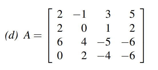 Solved Exercise 4.10.69 Find ker (A) for the following | Chegg.com