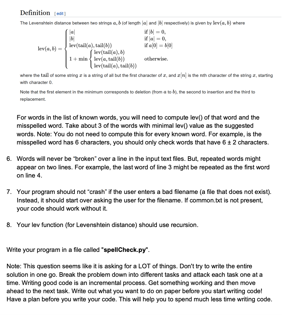 Python ]]]]]]]]]] Part 1: Text Processing | Chegg.com