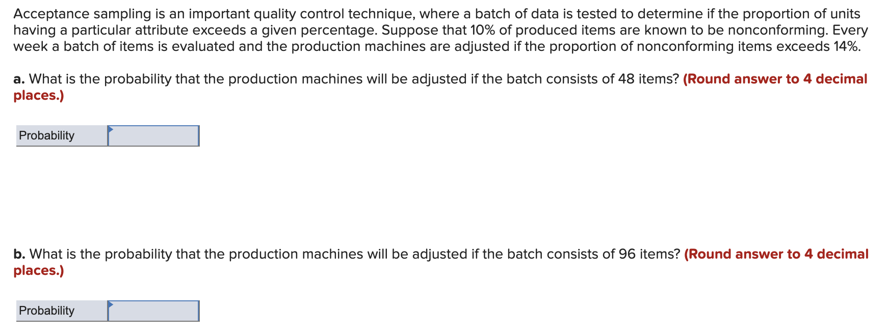 Solved Acceptance sampling is an important quality control | Chegg.com
