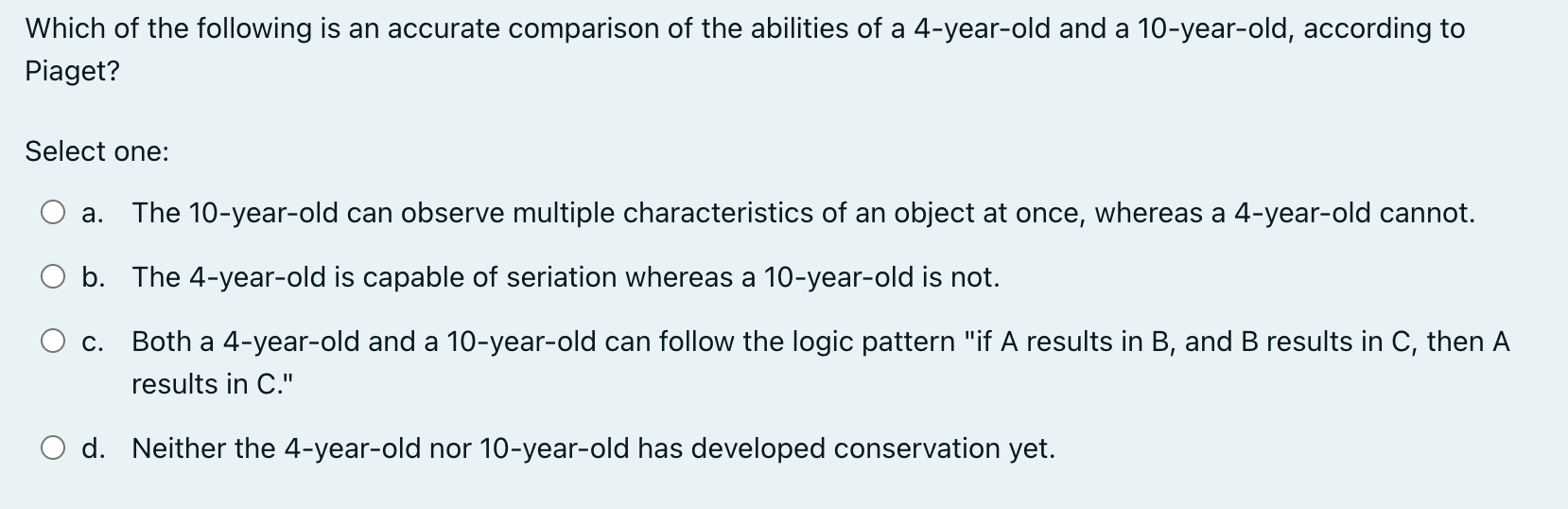 Solved Which of the following is an accurate comparison of | Chegg.com