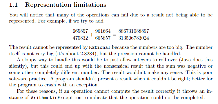 Solved Implement a class to represent “rational”numbers, | Chegg.com