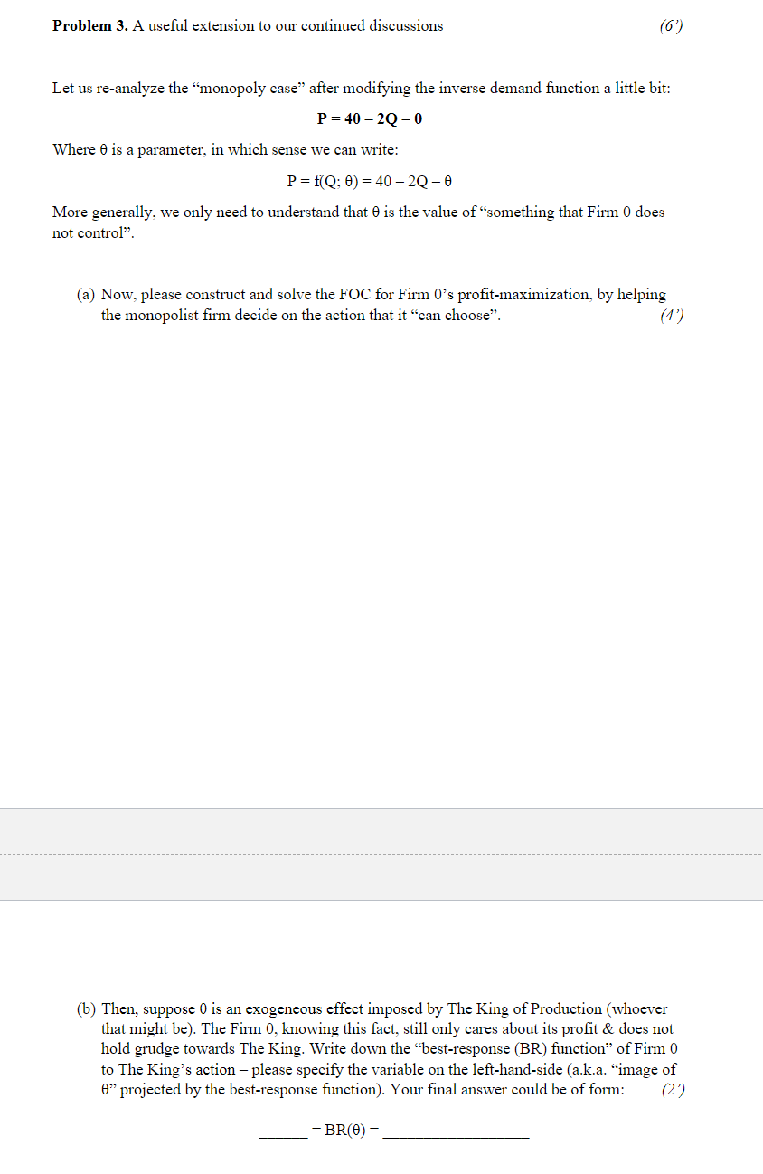 Solved Problem 3. A useful extension to our continued | Chegg.com