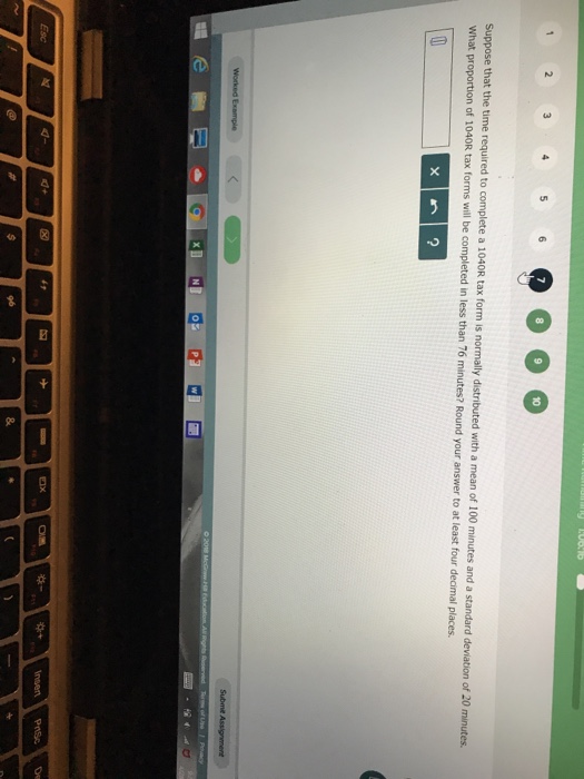 Solved 10 Suppose that the time required to complete a 1040R | Chegg.com