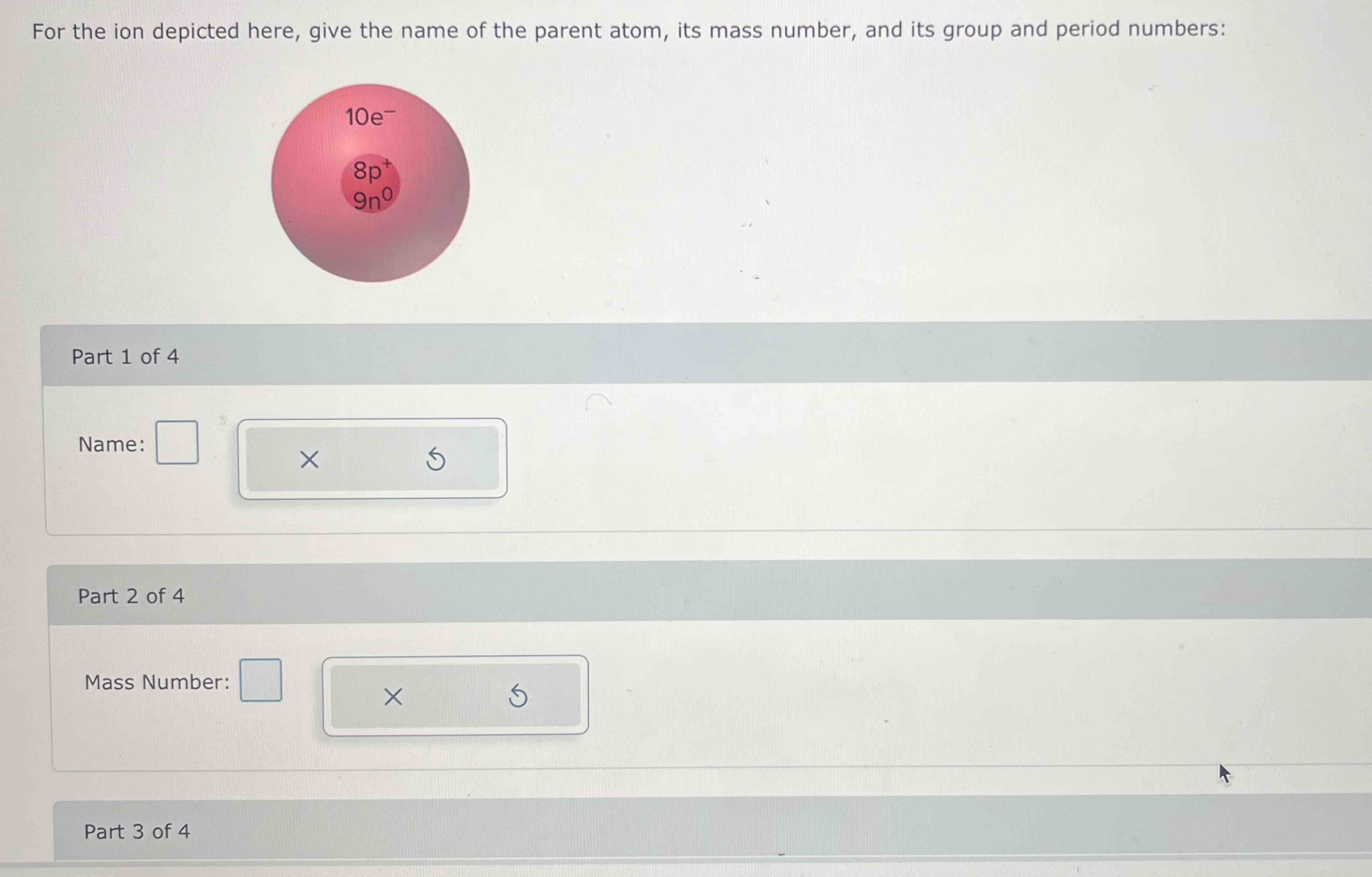 Solved For the ion depicted here, give the name of the | Chegg.com