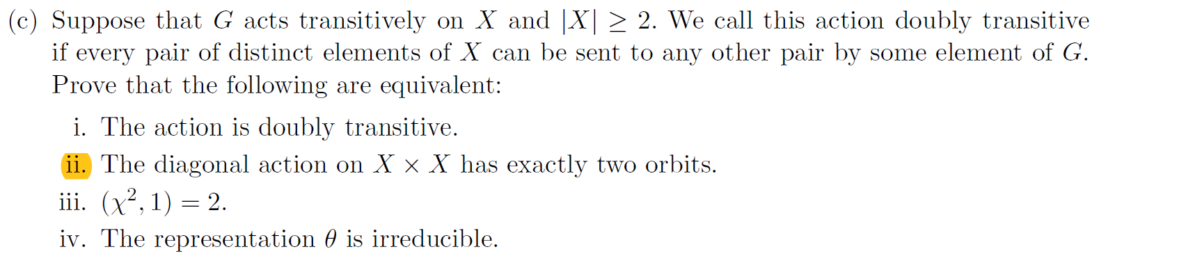 Solved 1. Permutational representation. Let X be a finite | Chegg.com