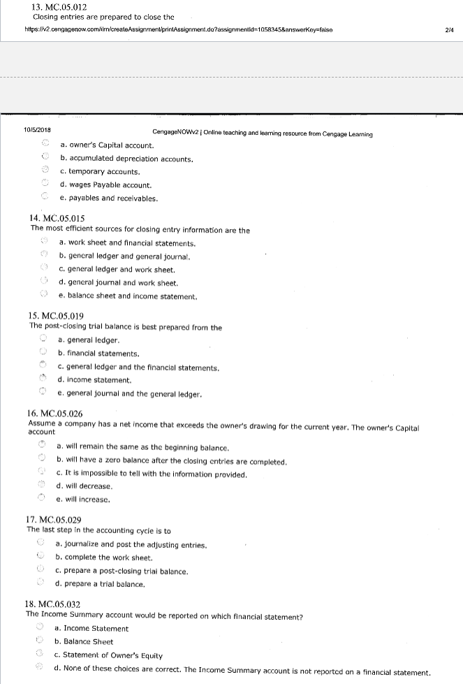 Solved 1. МС.04.004 The type of account and normal balance | Chegg.com