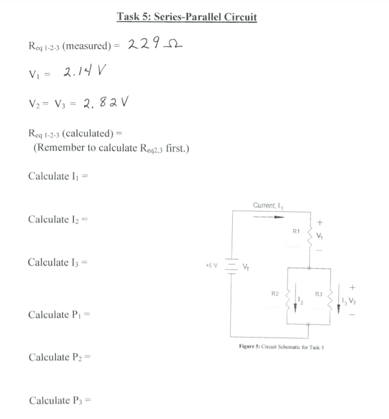 Solved Circuit Lab 2 Name For calculation of Current and | Chegg.com