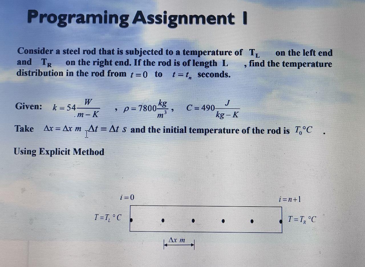 I Want Mathlab Code To Solve This In Explicit 