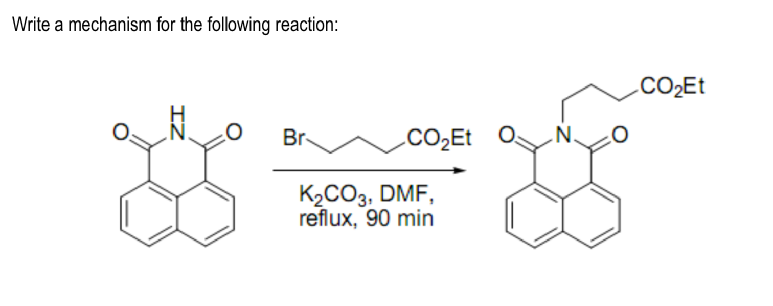 Solved Write a mechanism for the following reaction: .CO2Et | Chegg.com