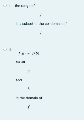 Solved A function f is said to be onto (surjective) if and | Chegg.com