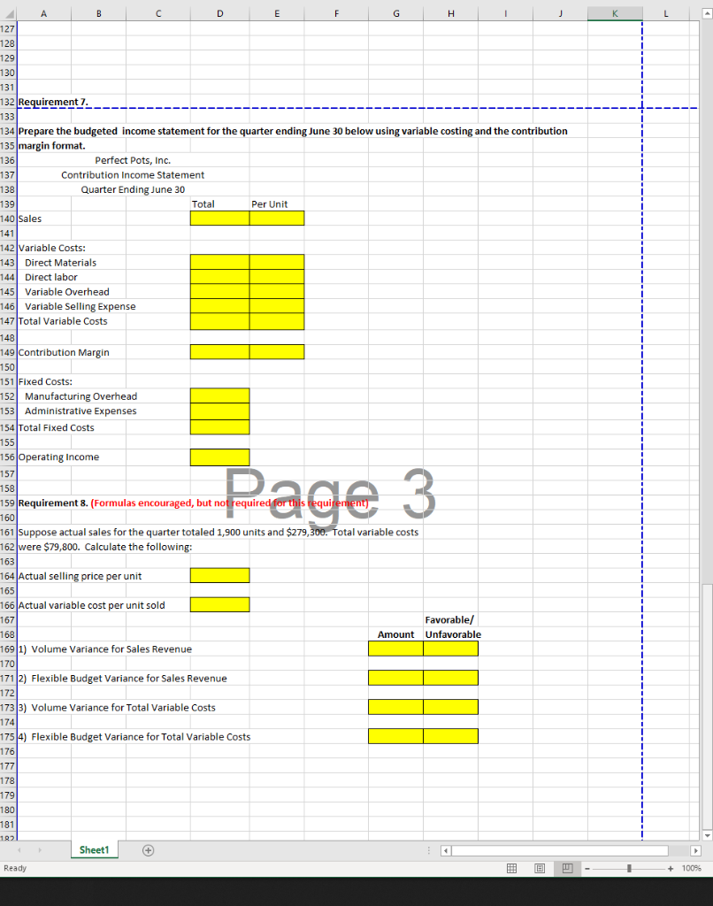 Solved Requirement 7. Prepare the budgeted income statement | Chegg.com