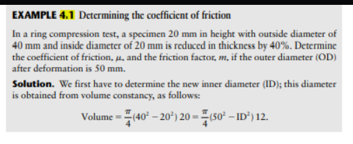 Solved EXAMPLE 4.1 Determining the coefficient of friction | Chegg.com