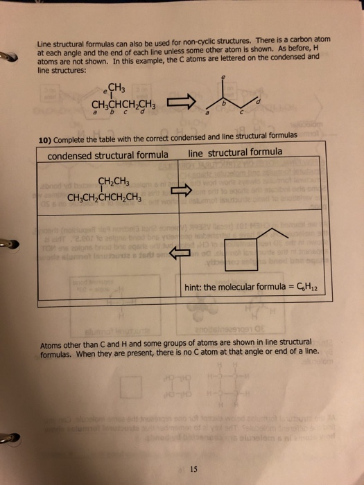 Solved How to condense an expanded structure a) On the | Chegg.com