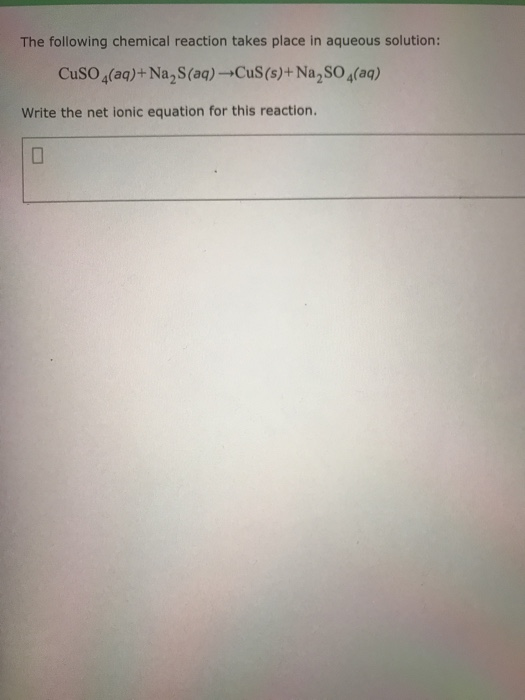 Solved The following chemical reaction takes place in | Chegg.com