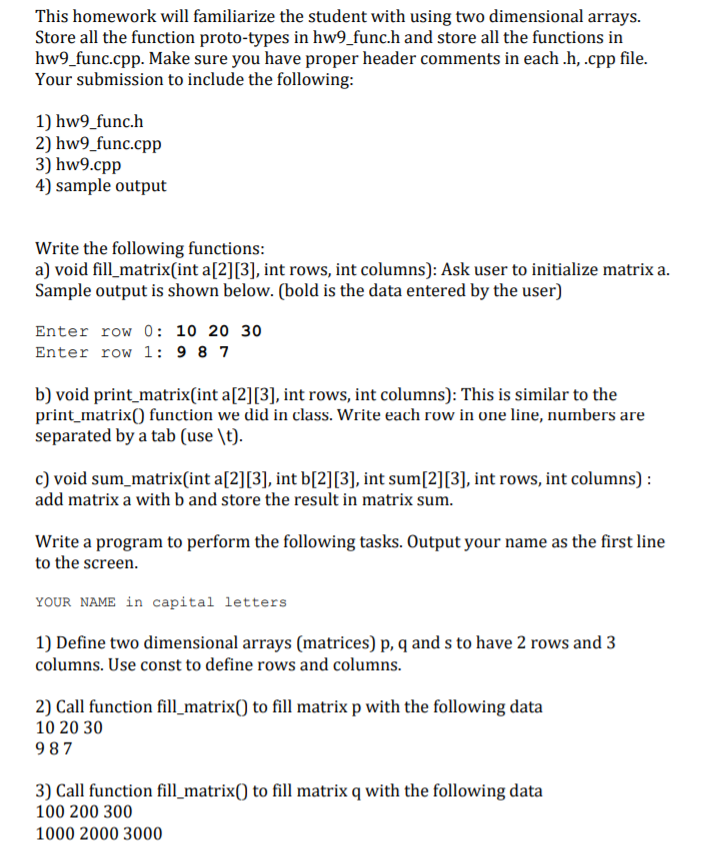 Solved This homework will familiarize the student with using | Chegg.com
