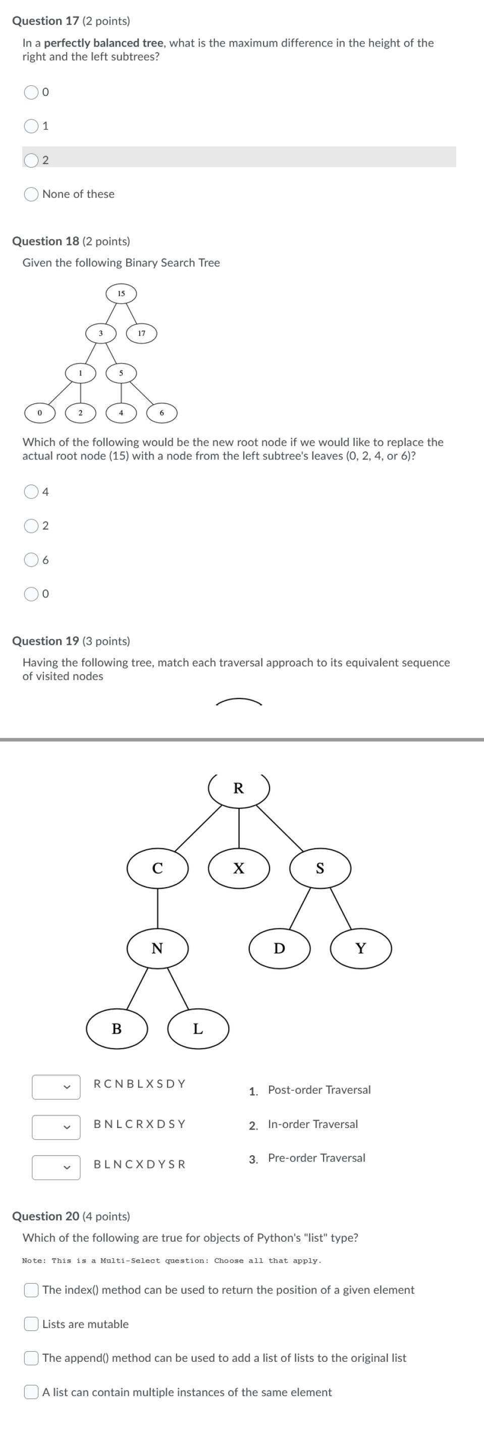 Solved Need help with the following 7 questions, please post | Chegg.com