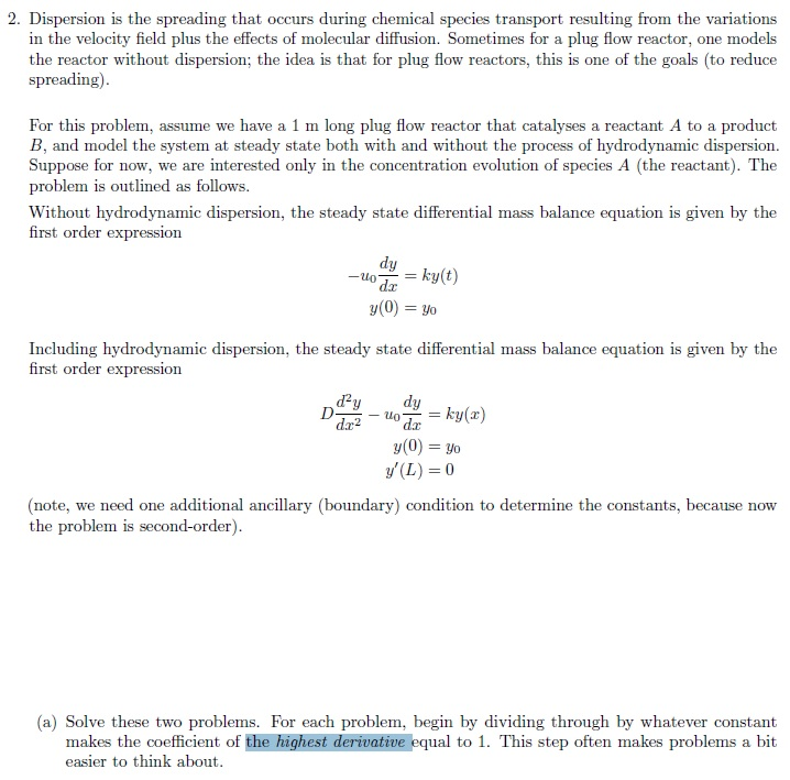 Solved 2. Dispersion is the spreading that occurs during | Chegg.com