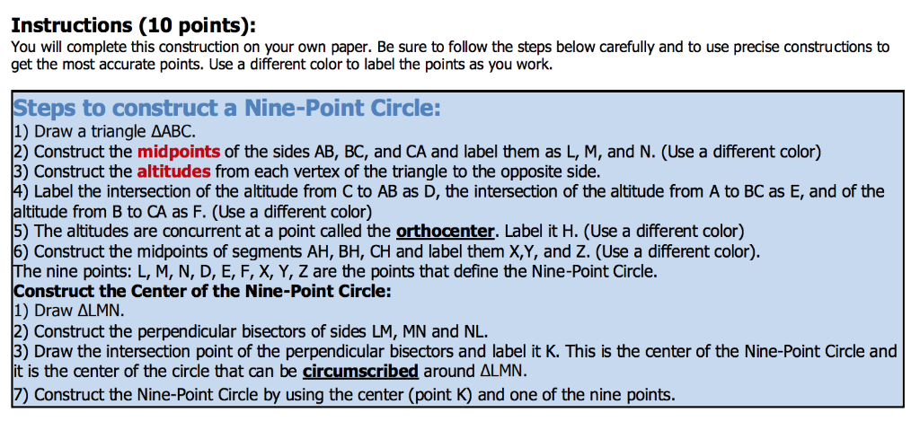 Solved Instructions (10 points): You will complete this | Chegg.com