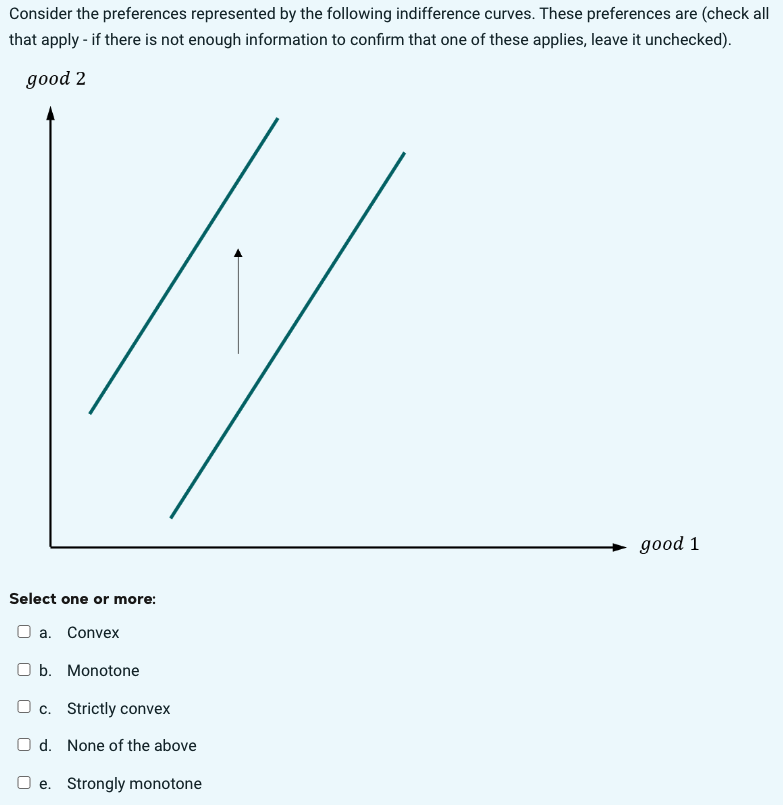 Solved Consider the preferences represented by the following | Chegg.com