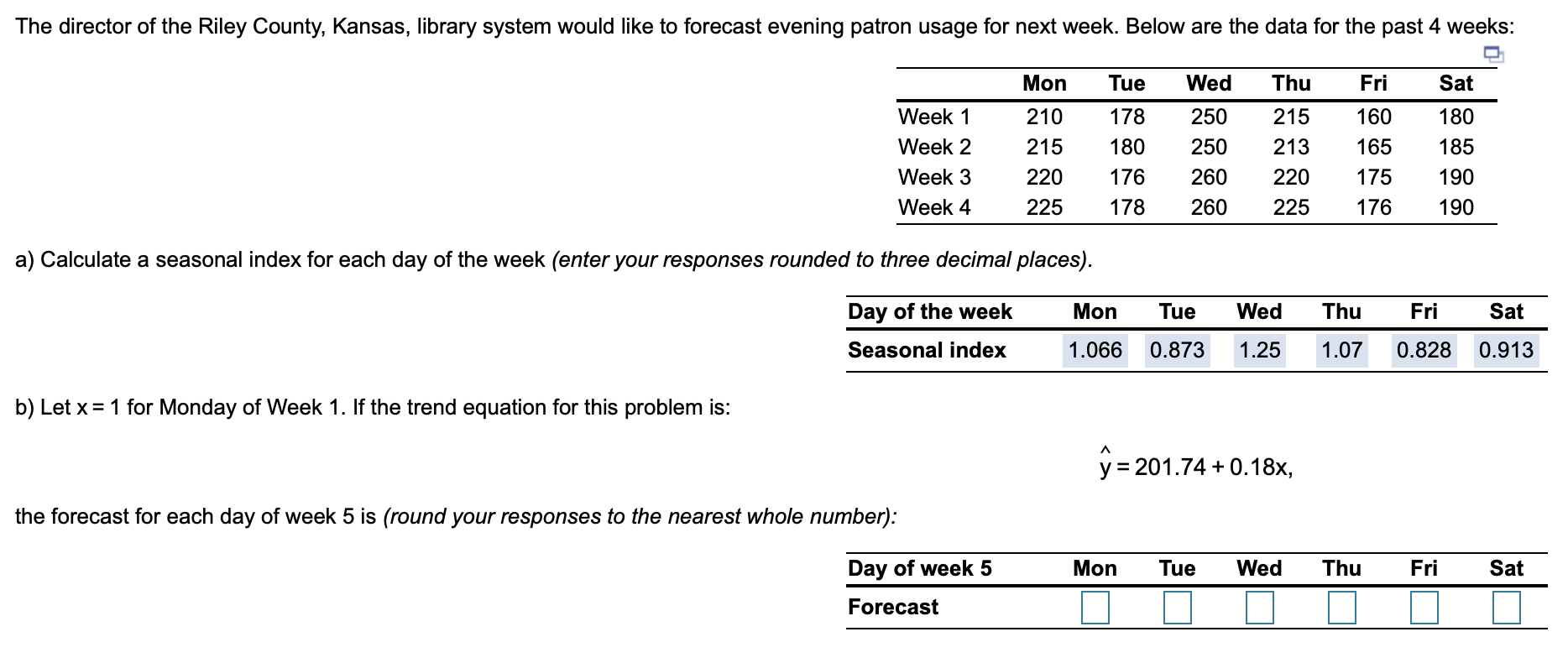 Solved The director of the Riley County, Kansas, library | Chegg.com