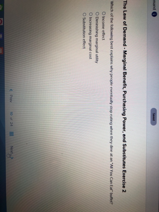 Solved which of the following best explains why people | Chegg.com