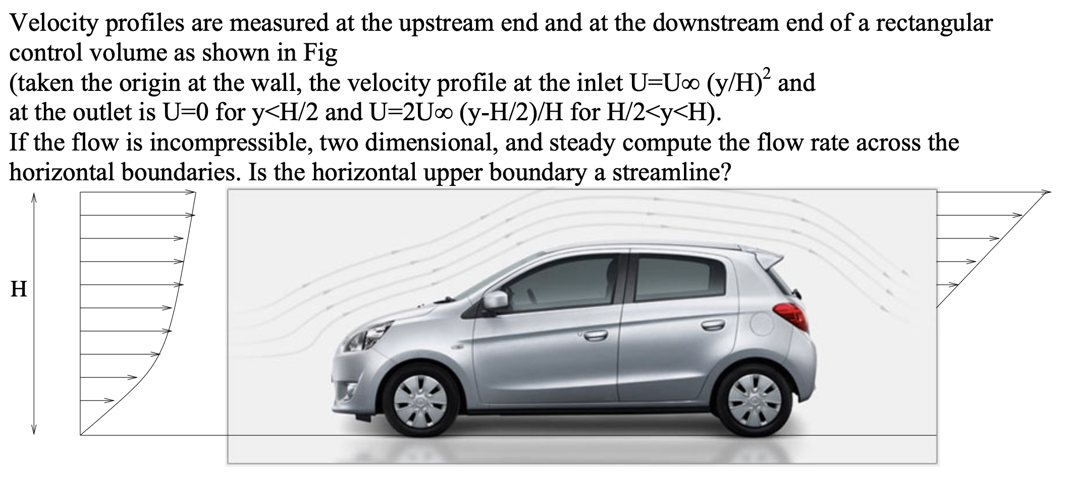 Solved Velocity profiles are measured at the upstream end | Chegg.com