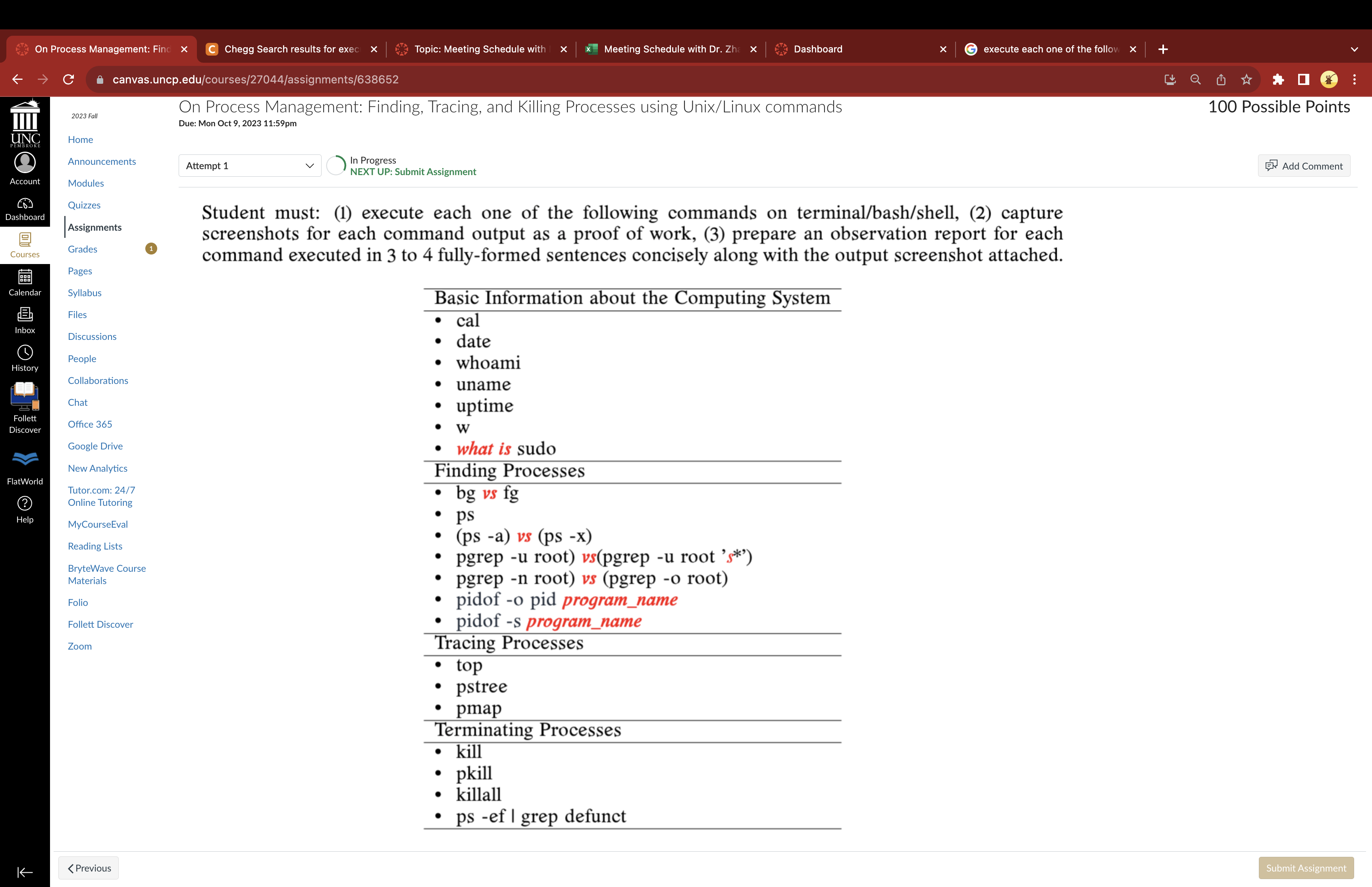 Student must: (1) execute each one of the following | Chegg.com