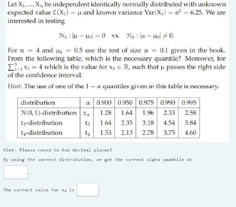 Solved Let X1,..., Xn be independent identically normally | Chegg.com