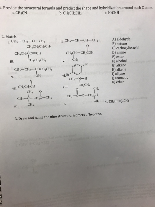 Solved . Provide the structural formula and predict the | Chegg.com