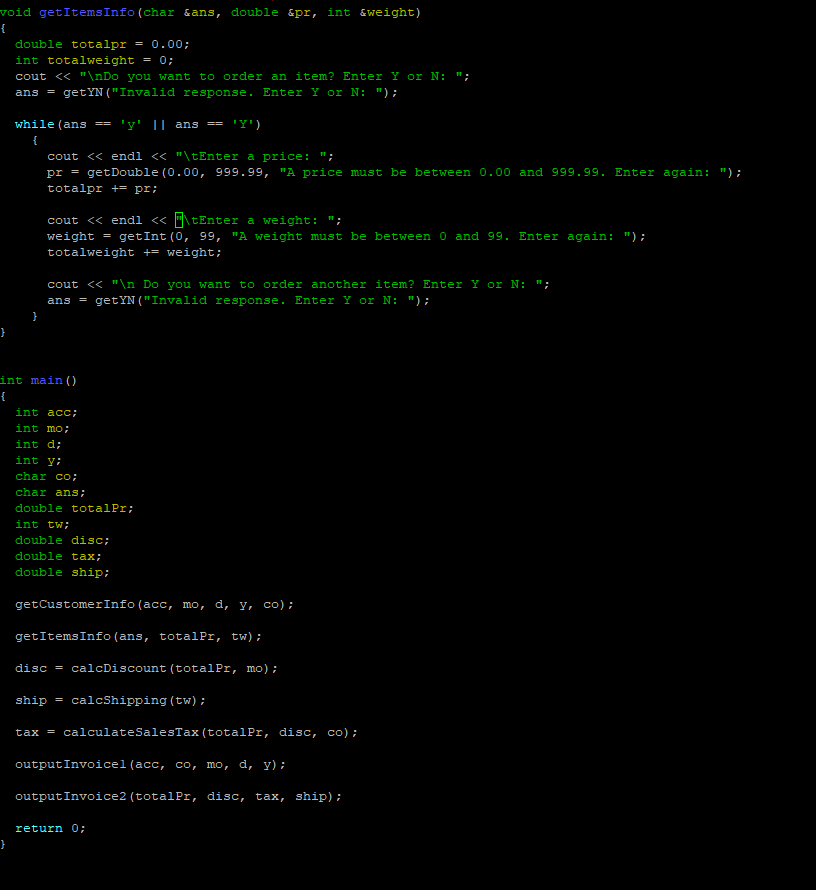 Solved C++ For my code below, in my output why do my prices | Chegg.com