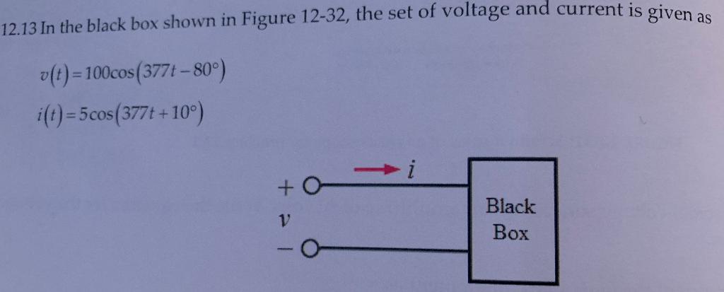 Solved 12.13 In the black box shown in Figure 12-32, the set | Chegg.com