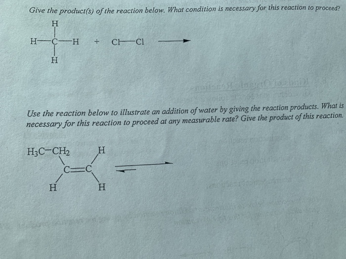 Solved Use the reaction below to illustrate an addition | Chegg.com