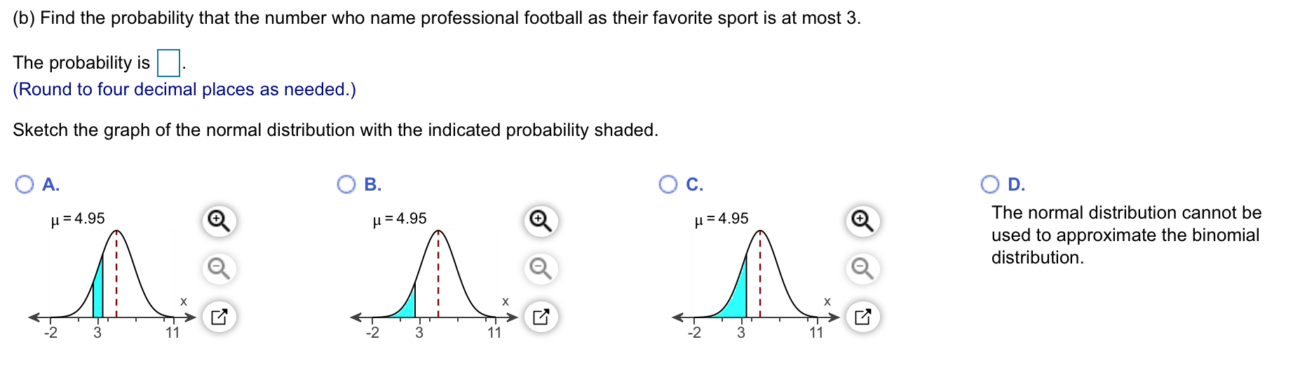 Solved Determine whether you can use the normal distribution | Chegg.com
