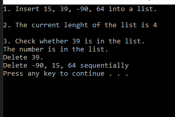 Solved //Driver program for Part 1: Array Based | Chegg.com
