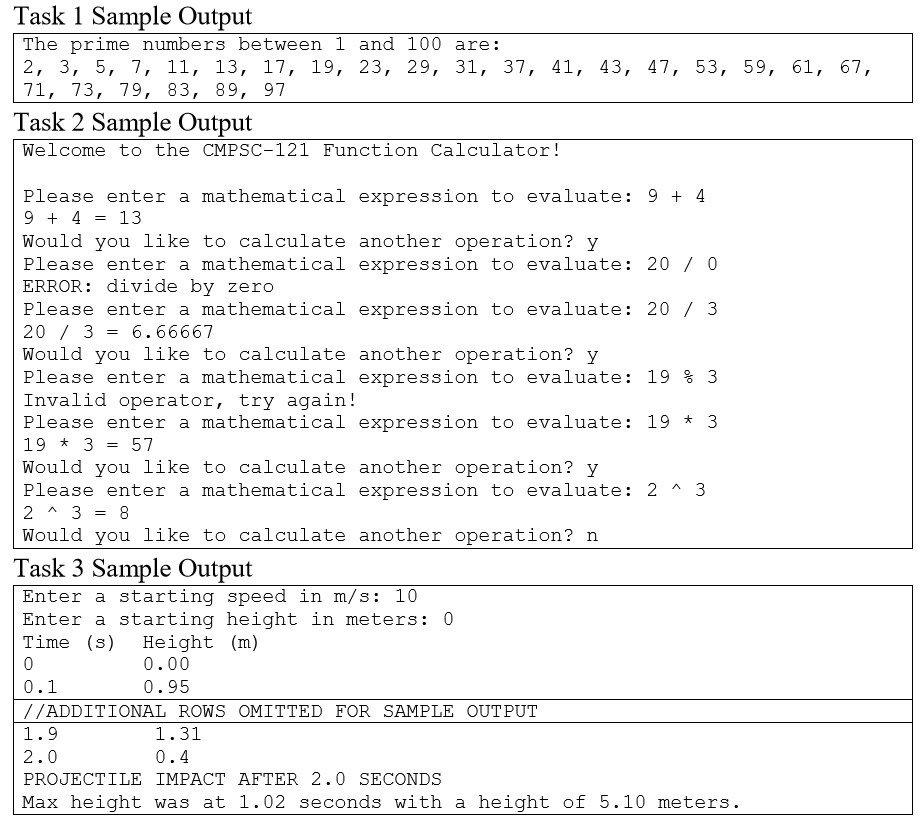 Solved Task 1 Write a program named prime.cpp that: | Chegg.com
