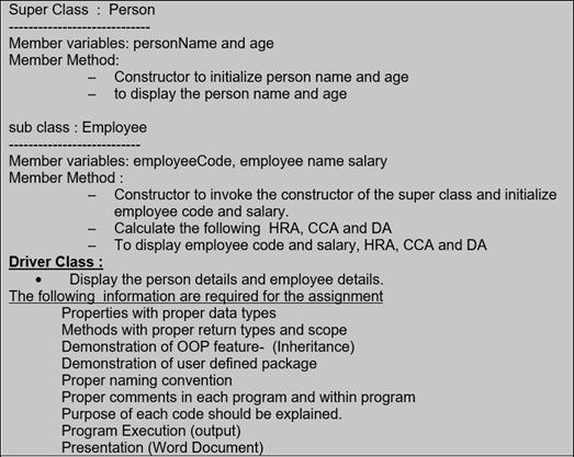 Solved write a Java Program Super Class : Person | Chegg.com