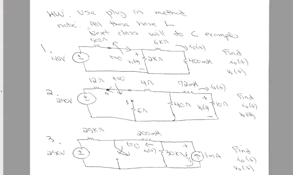 Solved Hw. use plug in method note. All these have L - Wext | Chegg.com