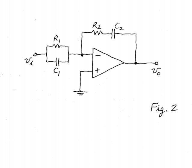Solved 2. An op-amp filter circuit is given in Figure 2, | Chegg.com