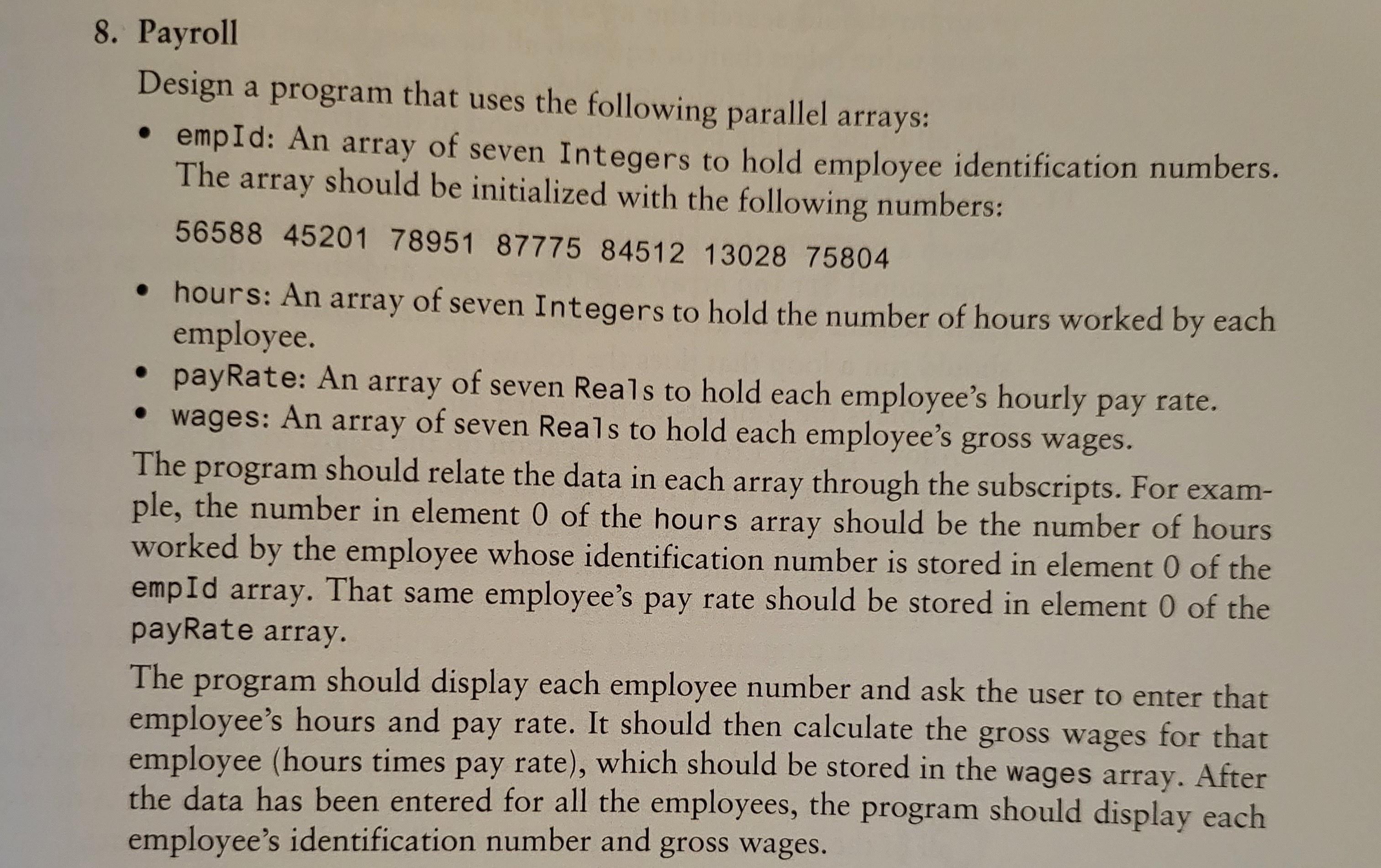 Solved Create The Pseudocode And The Python Program For The