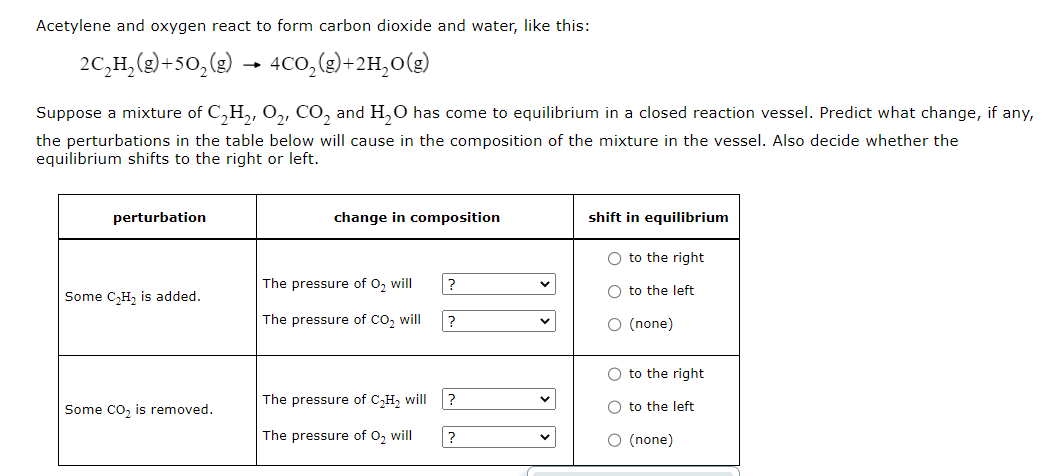 Solved Acetylene and oxygen react to form carbon dioxide and | Chegg.com