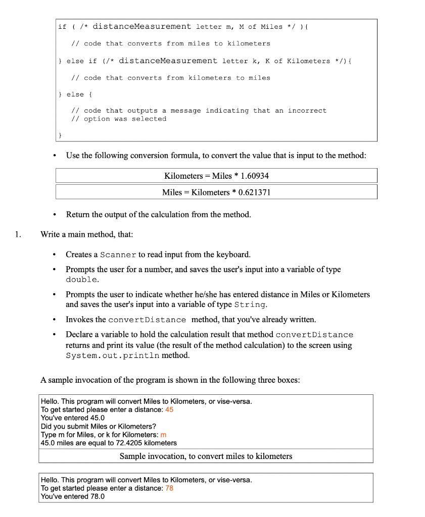 Solved 2. Write a method that: Has the method modifiers | Chegg.com