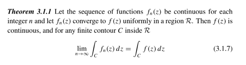 Solved Theorem 3 1 1 Let The Sequence Of Functions Fn Z Be