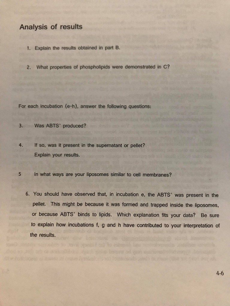 B. Demonstration of oxidation of trapped ABTS by H2O2 | Chegg.com