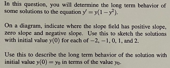 Solved In this question, you will determine the long term | Chegg.com